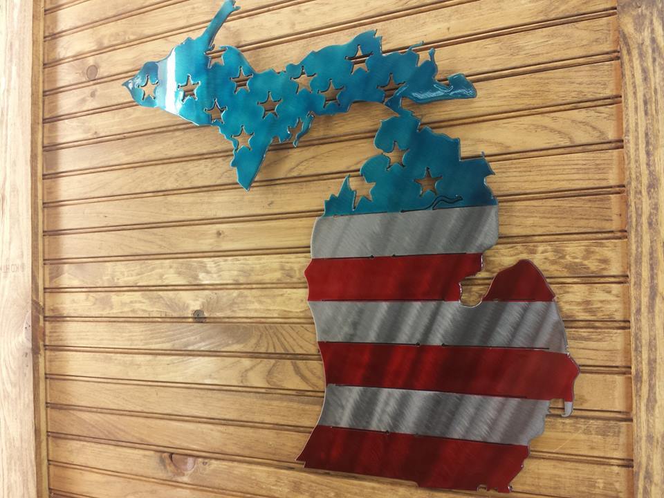 Michigan Theme Metal Wall Sculpture – Hersey Customs Inc.